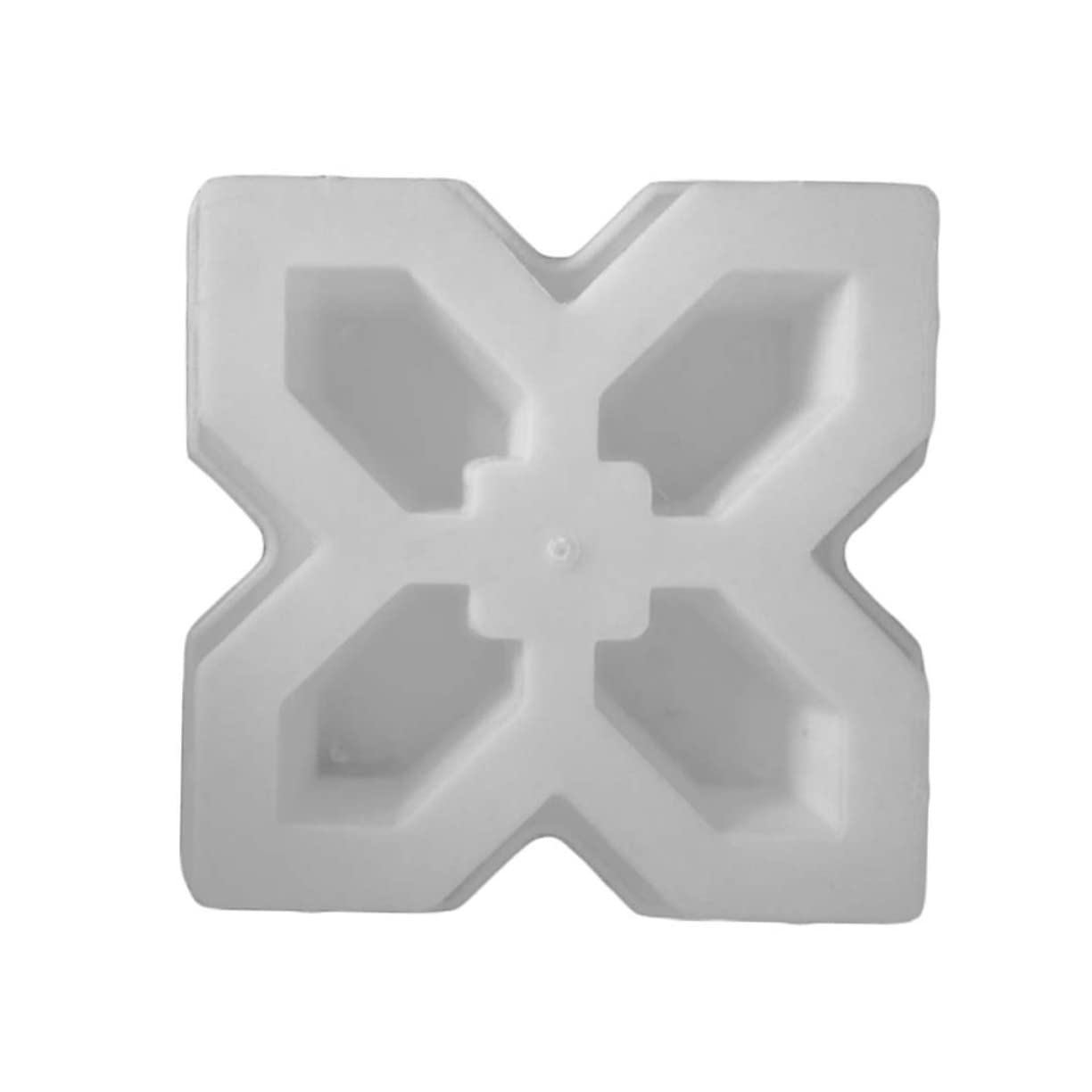 Happyyami Plastic Floor Mold Concrete Paving Mold molds Garden Paving Mold Pavement Mold molding Cement Floor Tile Mold Cement Brick Mold DIY Maker Paving Mould Paving Bricks White Stepping