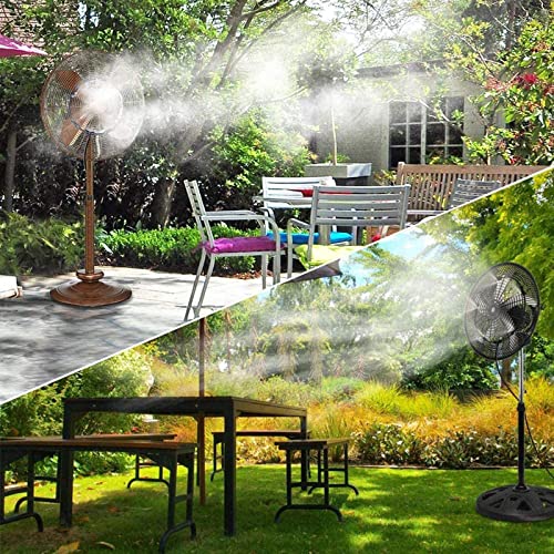 Leefasy Outdoor Fan Misting Kit Water Mister Spray for Cooling for Garden Patio Connects to Any Outdoor Fan