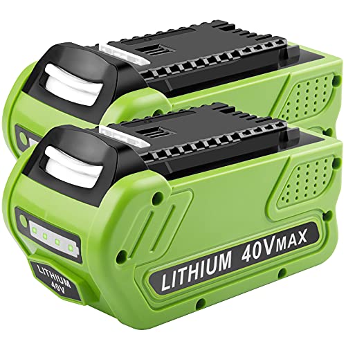 2 Pack - 40V 6.0Ah Lithium-Ion Battery Replacement for GreenWorks Tools