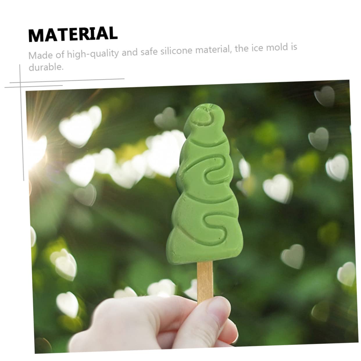 NOLITOY 2pcs Popsicle Mold Christmas Fondant Molds Diy Ice Cream Popsicle Ice Mold Ice Cream Mold Cakesicle Christmas Popsicle Maker Tray Ice Cube Tray White Soft Drink Simple