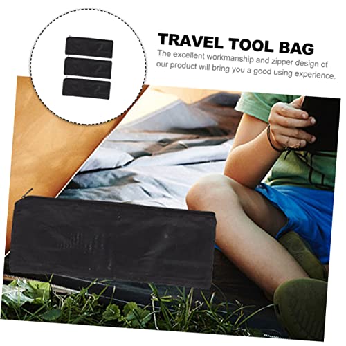 HANABASS 3pcs BBQ Storage Bag Grilling Utensils Grill Utensil Storage Bag Barbecue Cooking BBQ Hardware Holder BBQ Grill Accessories Bag Camping BBQ Holder Tool Chemical Fiber Travel