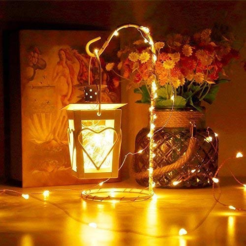 buways Fairy Lights,2-Pack Battery Operated Waterproof Warm White 50 LED Fairy String Lights,16.4ft Copper Wire Light with Remote Control for Christmas Parties,Garden and Home Decoration