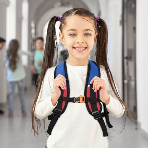 Hwasondy Philippines Flag School Bookbag, Durable Cute Multi Compartment Preschool Primary Backpack for Boys Girls