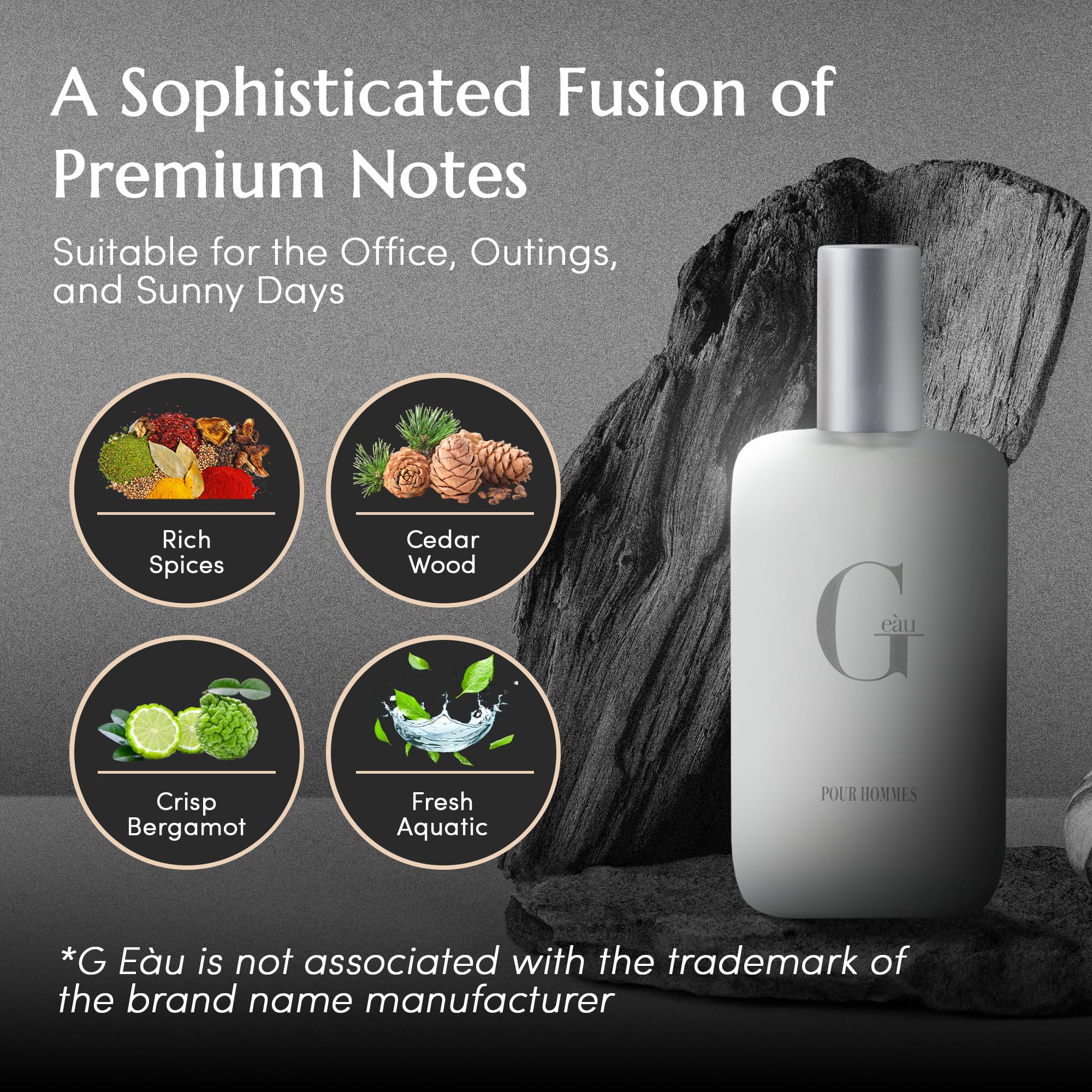 PB ParfumsBelcam G Eau, Our Version of Acqua Di Gio, Eau de Toilette Spray, 3.4 Fl Oz (F97090A)
