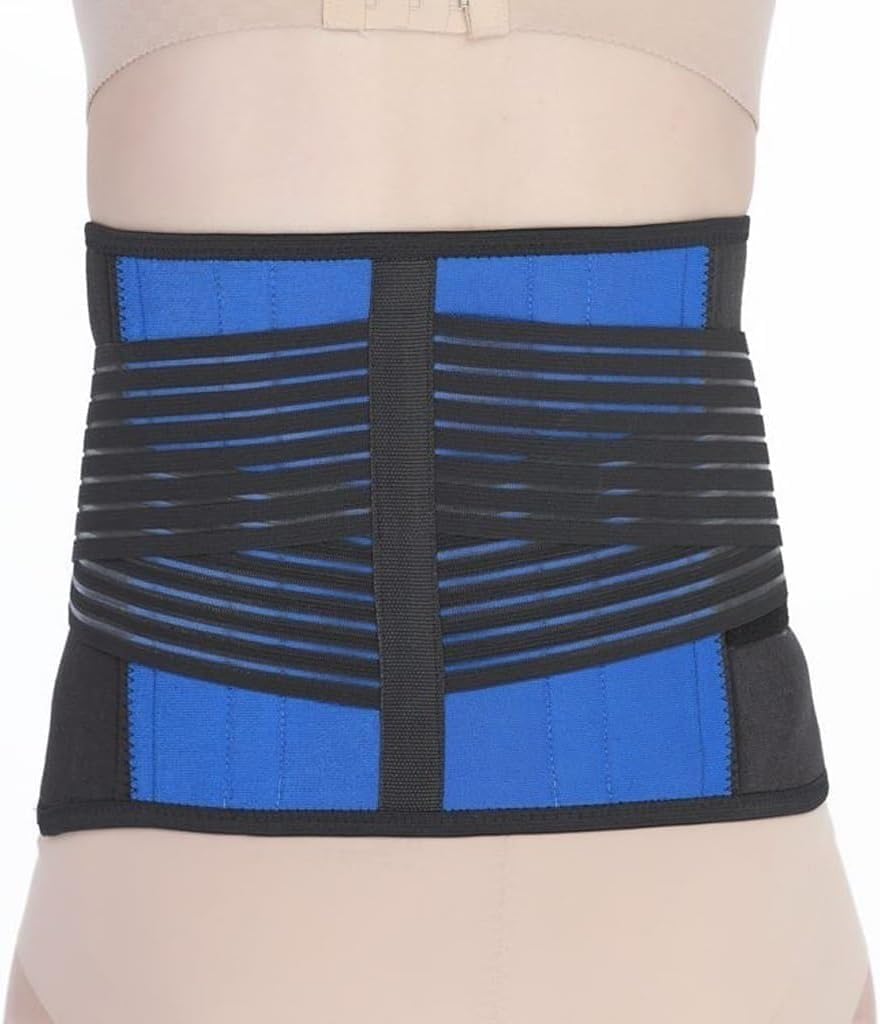 PROHEL Back Brace to Relieve Lower Back Pain with Lumbar Pad Support for Men/Women. Mild, thin, orthopedic, rigid, adjustable herniated disc (Size : L.)