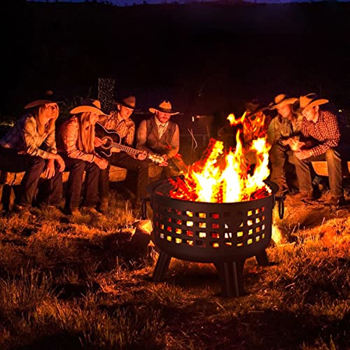 ZLXDP Multi-Function Bonfire Basin Winter Heating Outdoor Courtyard Charcoal Fire Pit Garden Household Barbecue Rack