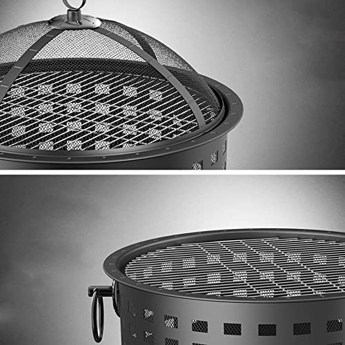 ZLXDP Multi-Function Bonfire Basin Winter Heating Outdoor Courtyard Charcoal Fire Pit Garden Household Barbecue Rack