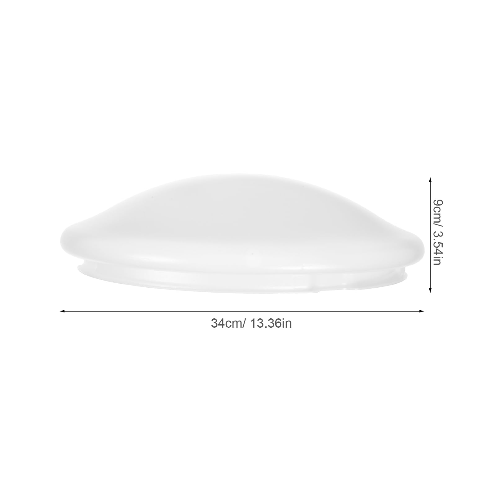 COHEALI Flush Mount Ceiling Light Cover Plastic Ceiling Fixture Shade Replacement Dome Cover Decorative Light Shade for Ceiling Lighting Accessories
