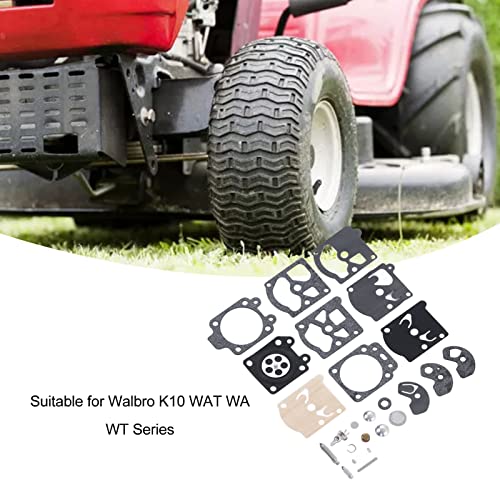 Atyhao Carburetor Gasket Kit, Carburetor Repair Kits Replacement for Walbro K10 WAT WA WT Series Lawn Mower Garden Tool Parts