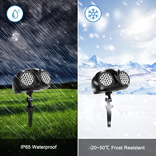 Christmas Projector Lights Outdoor, Snowflake Projector, Gimify Snowfall Projector LED Light IP65 Waterproof APP Control Timer for Christmas Decorations Xmas Holiday Party Garden Wedding Patio