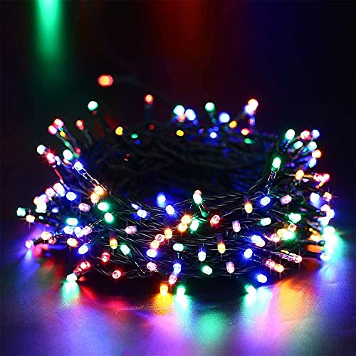 DOTOMP Solar Christmas String Lights, 72ft 200 LED 8 Modes Solar Powered Outdoor String Light Lighting Waterproof Fairy Lights for Xmas Tree Garden Homes Wedding Lawn Party Decor (2 Pack)