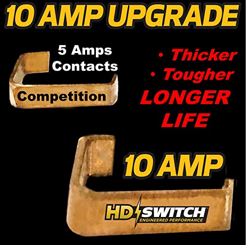 HD Switch Upgraded 10 AMP PTO Switch for Cub Cadet ZT1 & ZTS1 Series 42 46 50 54 54P Lawn Mower & Garden Tractor Cutter Deck Electric Blade Clutch Engage Yellow Knob
