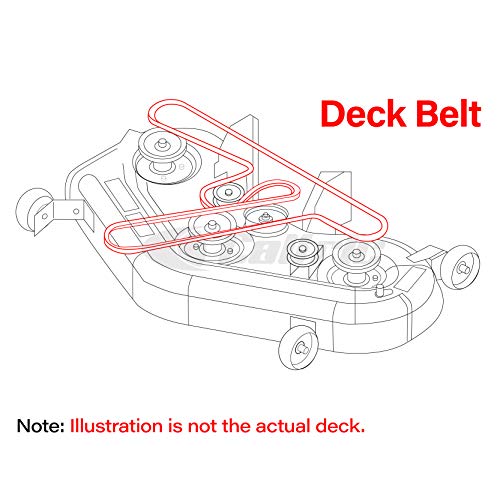 Caltric Compatible with Deck Drive Belt Toro Garden Tractor 1120332 112-0332