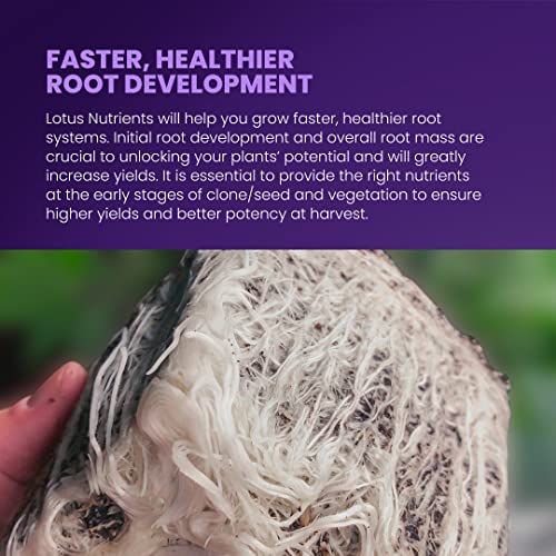 Lotus Nutrients Carboflush Pro Series, All Natural Premium Powdered Plant Nutrients for Flushing Indoor and Outdoor Gardens Made for Hydroponic, Coco Coir, and Soil (9oz.)