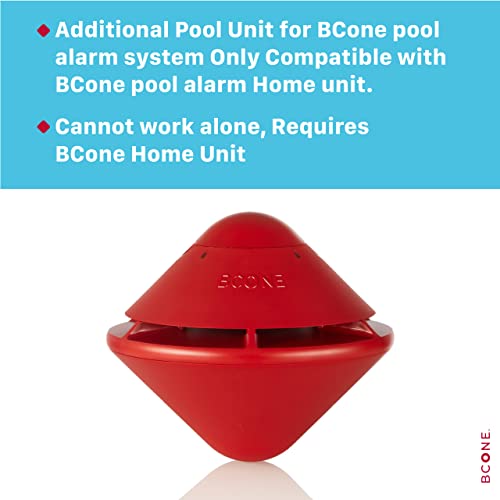 Multi BCone Smart Floating Pool Safety Alarm System + Additional Pool Unit, Compatible with Alexa and Google Assistant, Wi-Fi Connectivity, App Control from Anywhere. Powerfully Loud Alarm