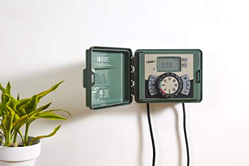 Orbit 57896 6-Station Outdoor Swing Panel Sprinkler System Timer , Green