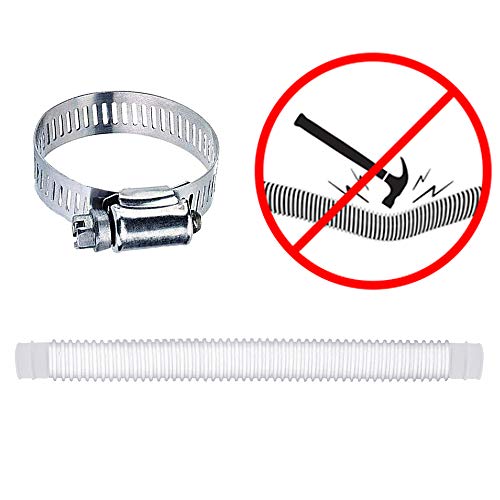 Pool Replacement Hose,1.25Inches Diameter Replacement Hose,Easy to Install,Pool Filter Replacement Hose Compatible with filter Pump 330 GPH, 530 GPH,1000 GPH(2PCS)