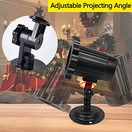 MOSTRUST2022 Newest Christmas Snowflake Projector Lights, Adjustable White Snowflake Projector Spotlights, Waterproof Snowfall Led Projector Outdoor and Indoor Decor, Holiday,Wedding,Garden Patio