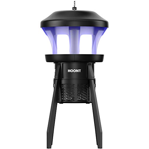 Hoont 35 3-Way Mosquito and Fly, Gnat Trap with Stand - with A Bright UV Light Attractant, and Fan Outdoor and Indoor Bug Killer