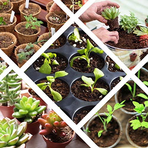 30pcs 40mm Expanding Coir Fiber Potting Soil- Nursery Compressed Organic Plant Soil Easy-to-Store Coco Coir Pellet Fiber Soil Indoor Seed Starters Kit for Window Herb Flower Microgreens Succulent