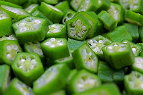TKE Farms-Clemson Spineless Okra Seeds for Planting, 6 Grams β 100 Seeds, Abelmoschus esculentus