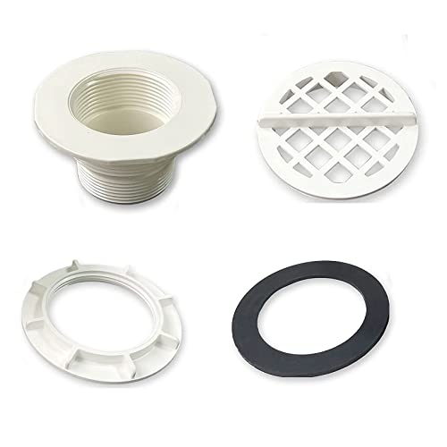 Wauebuly Threaded Inlet Strainer Kit (with Filter Nut and Rubber Washer) Replacement for Above Ground Pool Setup and Pool Sand Filter Pump