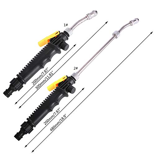 wsloftyGYd Car Wash Maintenance High Pressure Power Jetwash Water Gun Washer Water Jet Garden Hose Wand Nozzle Sprayer Spray Cleaning Tool 30cm