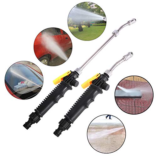 wsloftyGYd Car Wash Maintenance High Pressure Power Jetwash Water Gun Washer Water Jet Garden Hose Wand Nozzle Sprayer Spray Cleaning Tool 30cm