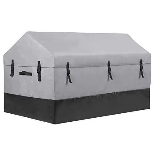 Neche Outdoor Storage Box Waterproof Deck Box for Furniture Cushion Storage Indoor/Outdoor Portable Storage Container for Patio, Garage, Yard, Camping - XL Grey