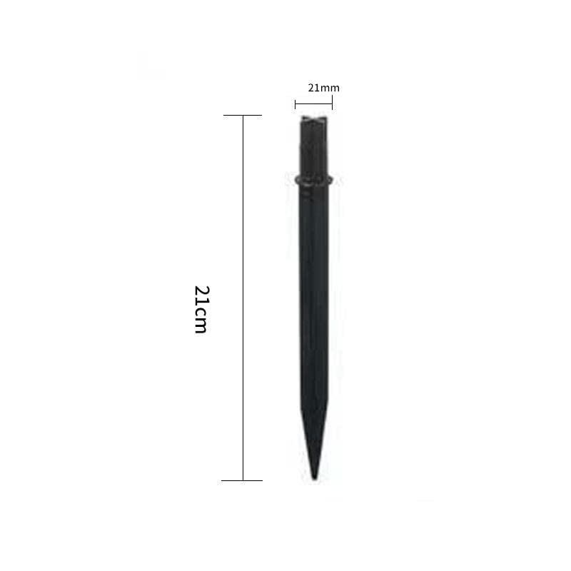 6Pcs 8.25 Inch Reinforced Ground Spikes, Solar Lights Spikes, ABS Plastic Lights Replacement Stakes, Ideal for Solar Pathway Lights Garden Lights Torch Lights( Inside Diameter 0.83 Inches)
