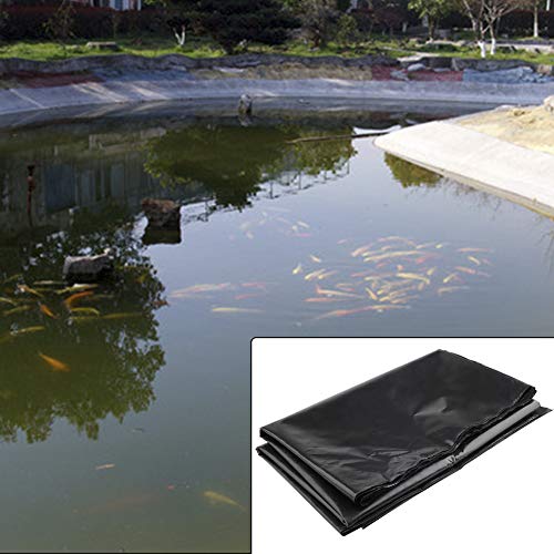 Firlar Rubber Pond Liner Black Pond Liner for Water Garden Ponds Streams Fountains, 6 x 6.6 Feet