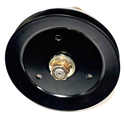 LAWN & GARDEN AMC 3 Spindle Assemblies with Pulleys - Compatible with: eXmark Spindle 103-1140, Pulley 1-633010 (6.3" OD) for Lazer Z with 52" and 60" Decks, S/N 260000-319000