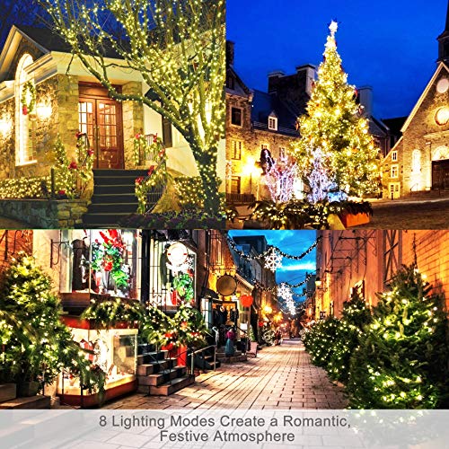 2-Pack Solar String Lights Outdoor, 480 LED Total & 170 Ft Ultra Long Starbright Solar Light with 1200mAh Battery, Solar Tree Lights for Garden Patio Yard Outdoor Christmas Decoration