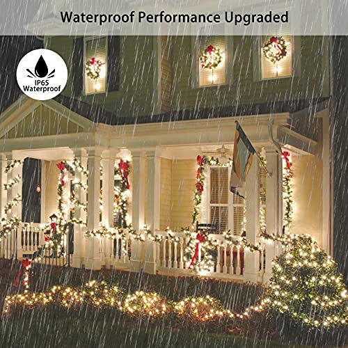 2-Pack Solar String Lights Outdoor, 480 LED Total & 170 Ft Ultra Long Starbright Solar Light with 1200mAh Battery, Solar Tree Lights for Garden Patio Yard Outdoor Christmas Decoration