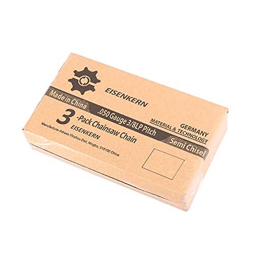 EISENKERN Chainsaw Chain 14 Inch 3/8" LP Pitch .050"Gauge 50 Drive Links S50 Chainsaw Replacement Chain 14 Compatible with Craftsman,Echo,Homelite,Poulan,Remington 3-Pack