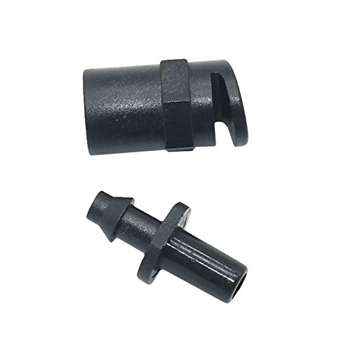 MANHONG Irrigation Dripper Garden Irrigation Flat Fan Spray Nozzle Simple Refraction Nozzle Barbed 1/4" 120-180 Degrees Sprayer 8pcs