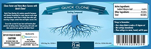 Quick Clone Gel - Most Advanced Cloning Gel for Faster, Healthier, Stronger Rooting Clones. (75mL)