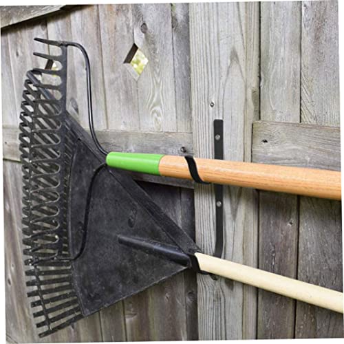 Pool Pole Hanger Aluminum Alloy Brushes Hooks Garden Tool Hooks Swimming Pool Pole Hanger Telescopic Poles Holder Swimming Accessories - Black 4PCS.
