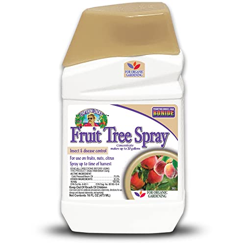 Bonide Captain Jack's Fruit Tree Spray, 16 oz Concentrate, Insect & Disease Control Spray for Organic Gardening