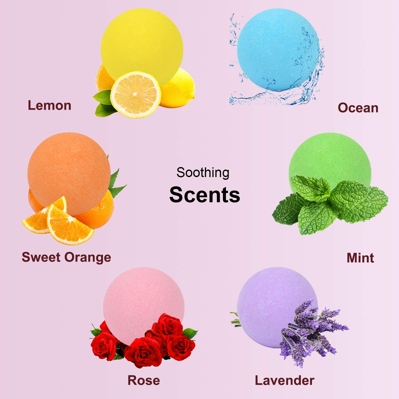 36 Organic Bath Bombs Gift Set, Natural Mini Handmade Bath Bombs for Women, Girls, Men, Kids Safe Bubble Bath Bomb, Rich Essential Oils Spa Bath Fizzies for Moisturizing Dry Skin, Relaxing Scents