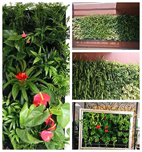 ZOENHOU 2 Pack Total 36 Roomy Pockets Vertical Garden Planter, Wall-Hanging Flower Pot Bags, Felt Wall Mount Balcony Planter Pouch for Herbs, Succulent, Flowers and Vegetables