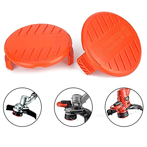 Cilivo RC-100-P Replacement Spool Cover for Black & Decker AF-100 GH900 GD600 GH610 String Trimmer,6-Pack(3 Cap+3 Spring)