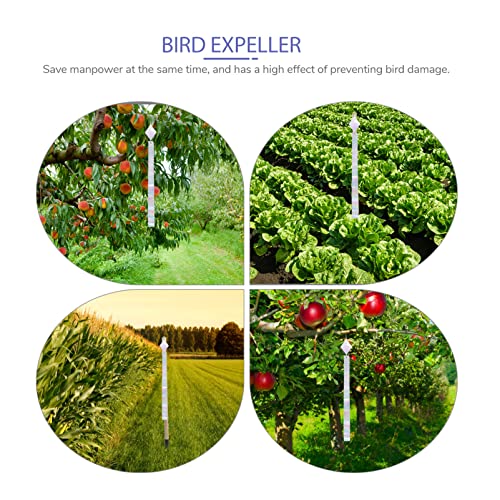 Happyyami 3Pcs Bird Tape Ribbon Tape Reflective Bird Tape Bird Reflectors Decorative Bird Deterrent Device for Garden