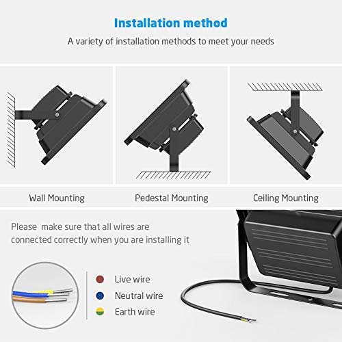 Missbee Super Bright 200W LED Flood Light, 22000lm Outdoor Landscape Flood Light, Security Light , 2800-3000K, Work for Garage, Garden, Lawn,Yard and Playground (Warm White)