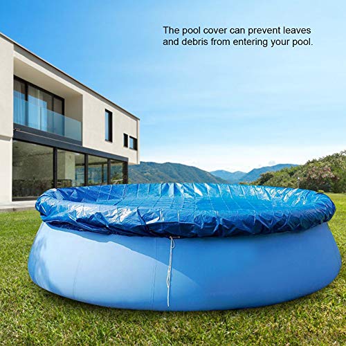 Garden Supplies Round Shape PE Waterproof Rain Dust Proof Swimming Pool Cover Protective Cloth Accessories(RvSky)