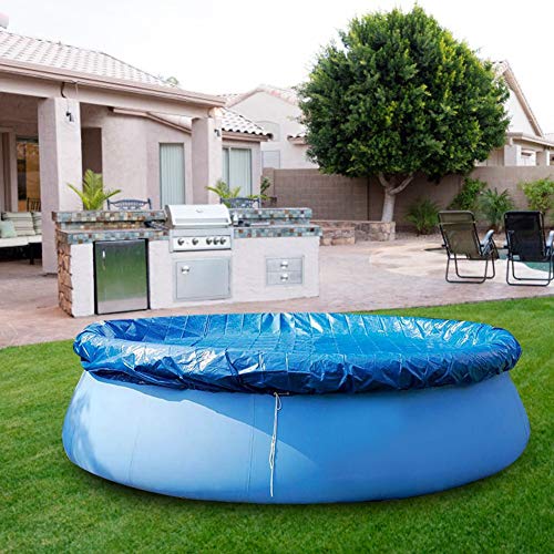Garden Supplies Round Shape PE Waterproof Rain Dust Proof Swimming Pool Cover Protective Cloth Accessories(RvSky)