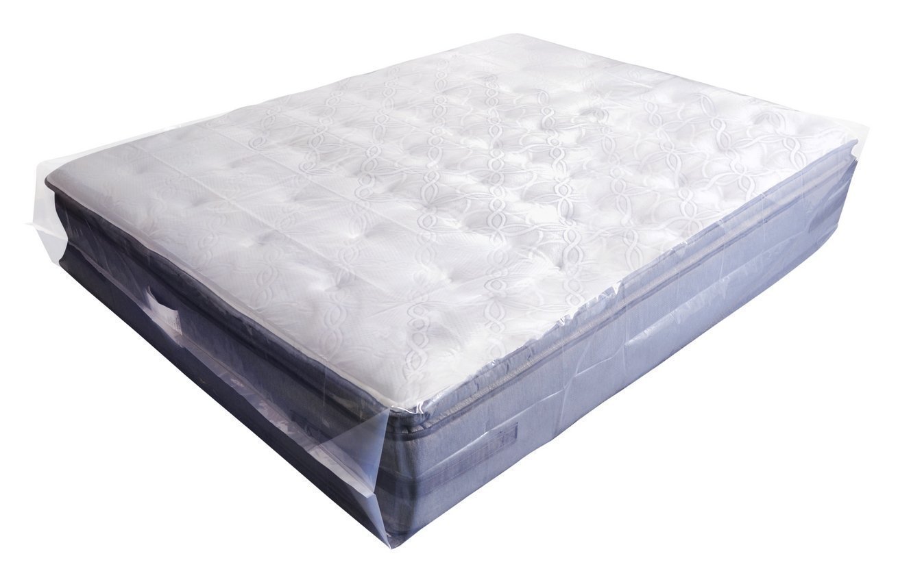 Mattress Bag for Moving & Long-Term Storage - Queen Size - Enhanced Mattress Protection with Extra Thick Tear & Puncture Resistance Polyethylene