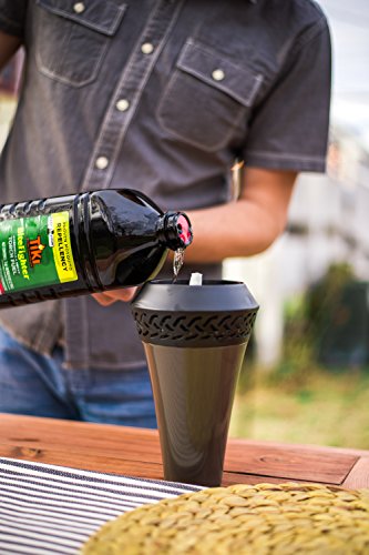 TIKI Brand 1218011 Clean Burn BiteFighter 64 Fl Ounce Torch Fuel, Clear & Brand 1216155 BiteFighter Mosquito Repellent Outdoors, 100 oz Torch Fuel, 100, Black