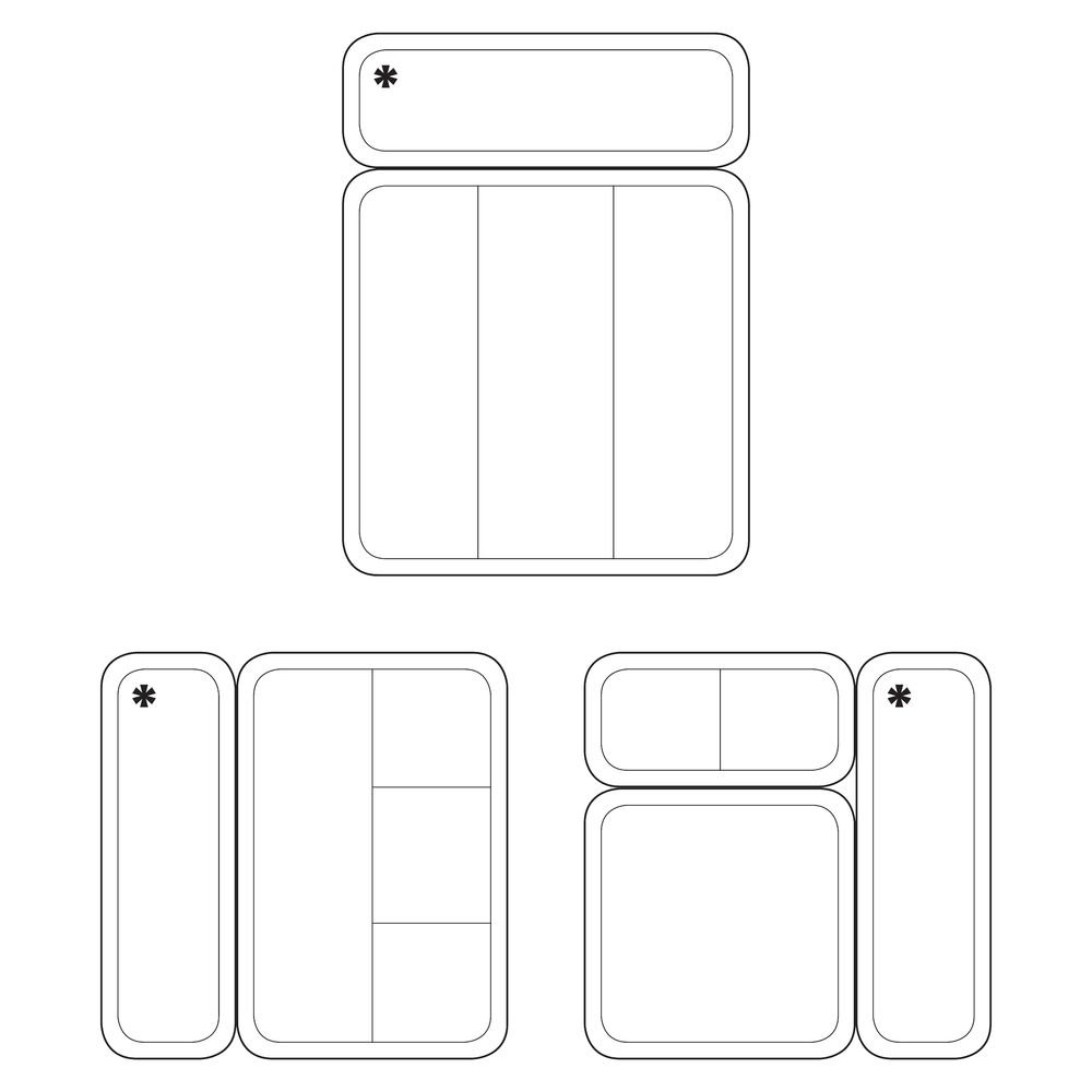 iDesign Clarity Bathroom Interlocking Drawer Organizer for Cosmetics, Beauty Products, Hair Accessories - Extra Large, Clear 12-inch x 4-inch x 3-inch