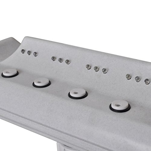 INLIFE Waterfall Swimming Pool Fountain with 12 LED Lights,Cascade Swimming Pool Fountain for Garden Outdoor
